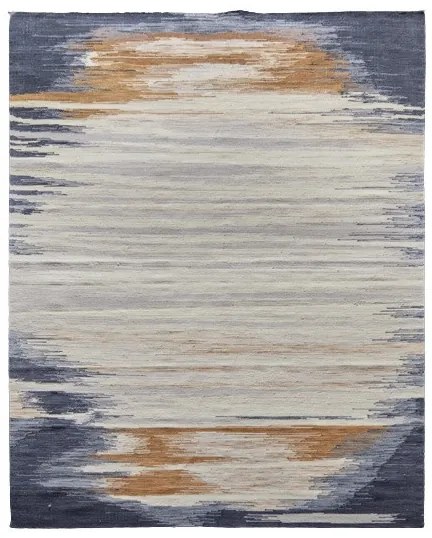 Diamond Carpets koberce Ručně vázaný kusový koberec Ombre Paris DESP HL64 Ivory Charcoal - 120x170 cm