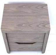 Postelia Dřevěný noční stolek z masivu TENNO 2x zásuvka