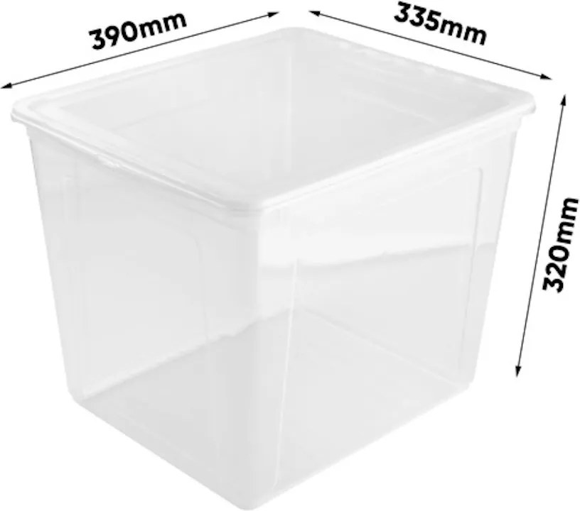 Keeeper Úložný box s víkem BEA Clearbox 30L, 39 x 33,5 x 32 cm