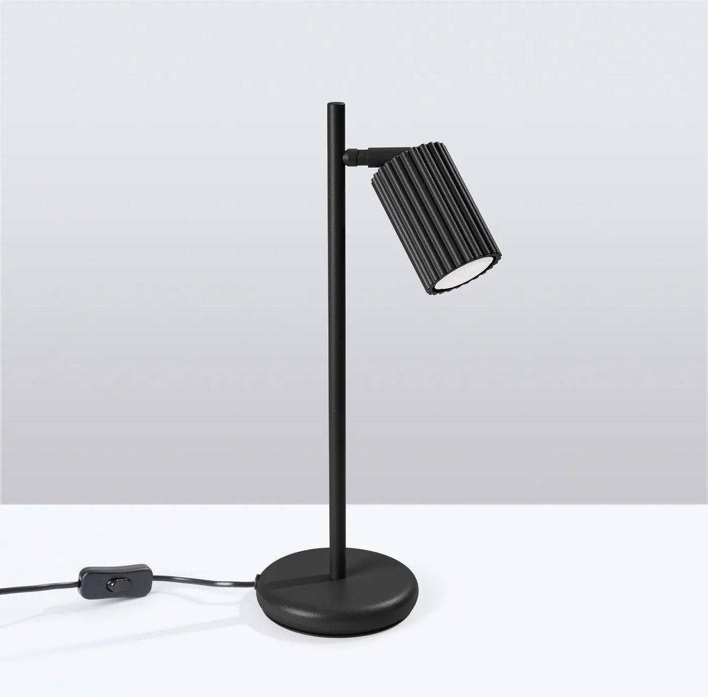Sollux Lighting Stolní lampa KARBON černá