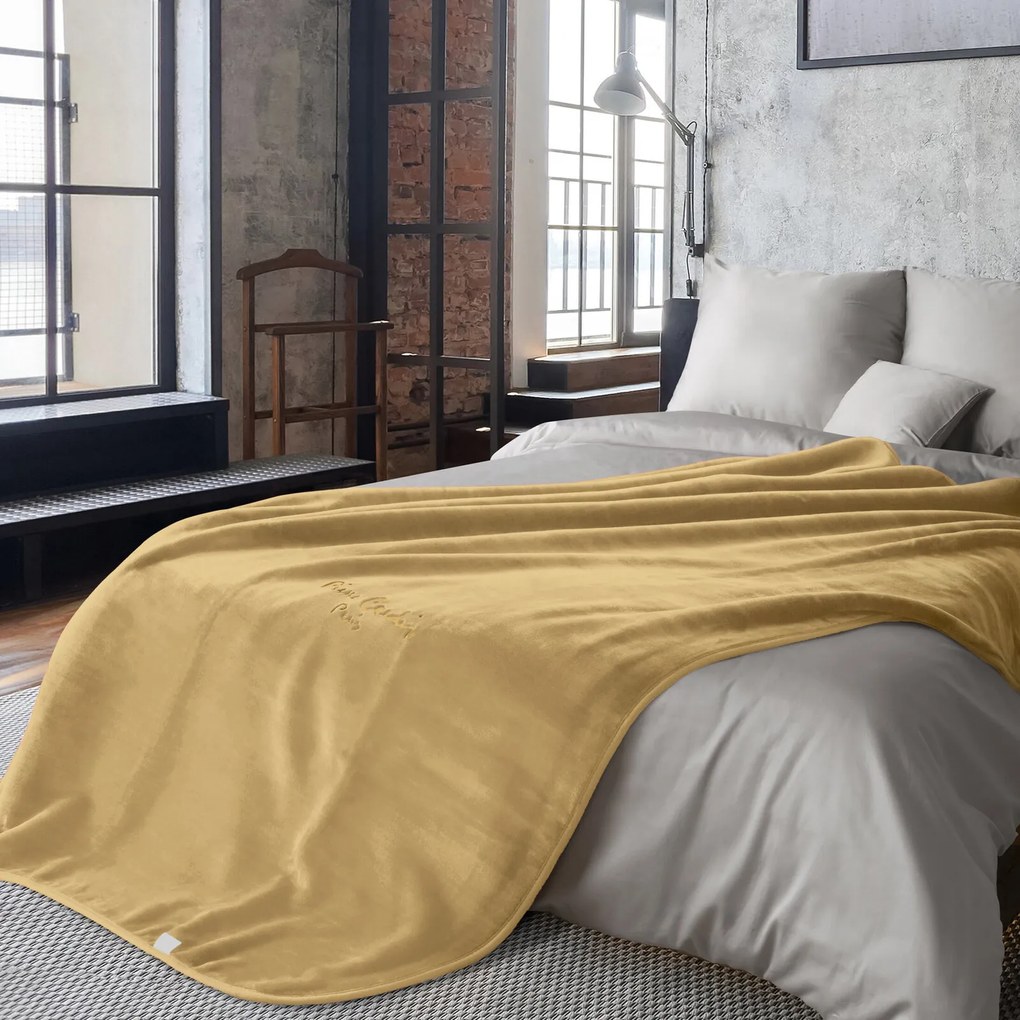 AKRYLOVÁ DEKA PIERRE CARDIN CLARA1 160X220 CM MEDOVÁ
