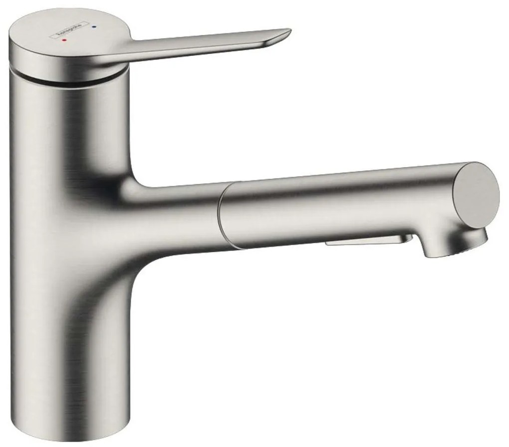 Hansgrohe Zesis M33 - Dřezová baterie s výsuvnou sprškou, vzhled nerezu 74820800