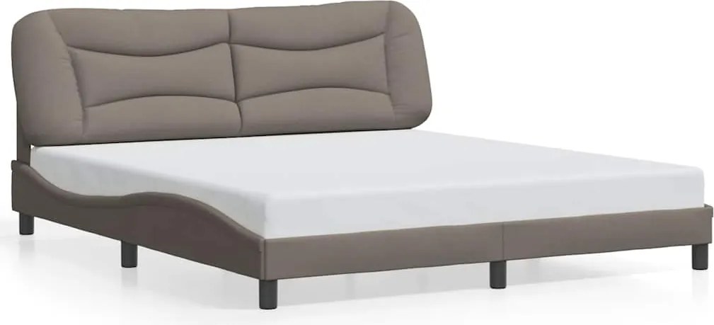 Rám postele bez matrace Hvar taupe 180 x 200 cm textil 3207790