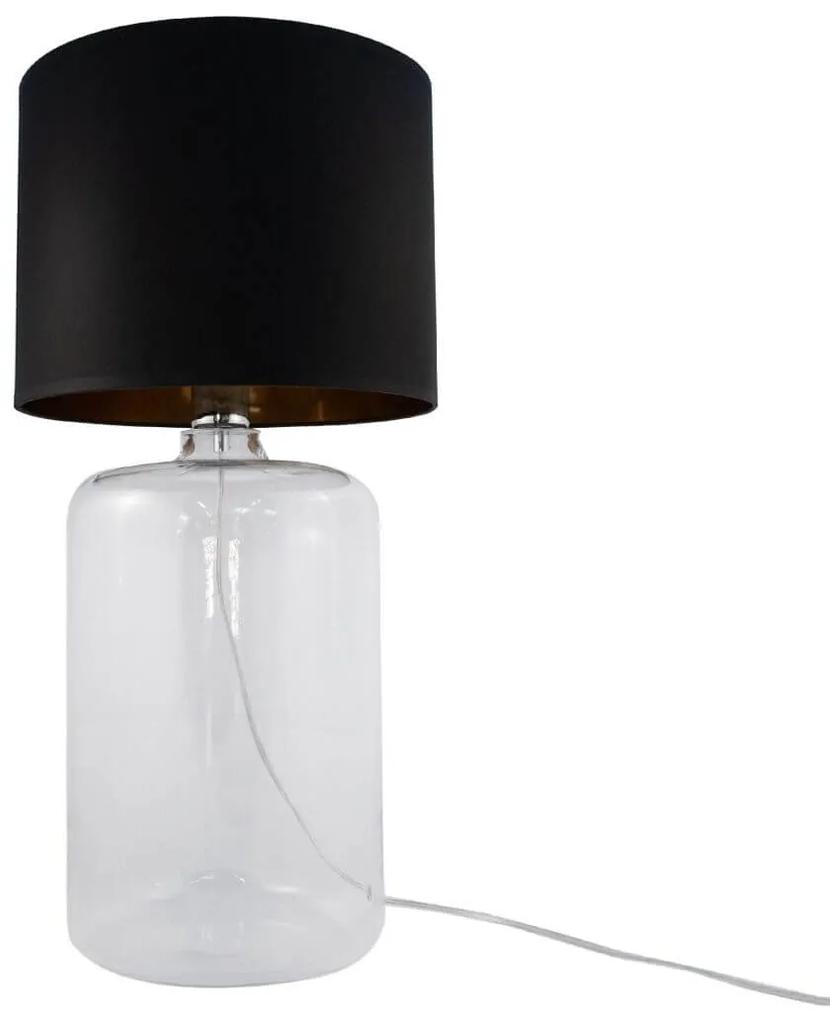Amarsa, stolní lampa Zuma Line Barva skla: Čirá, Barva stínidla: Černo-bílá