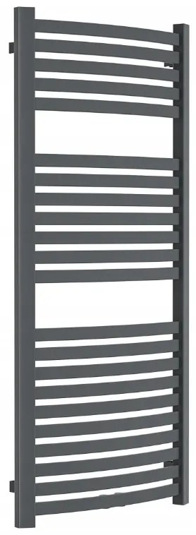 Invena, koupelnový žebříkový radiátor 540x1200 mm 538W, grafitová, UG-02-120-A