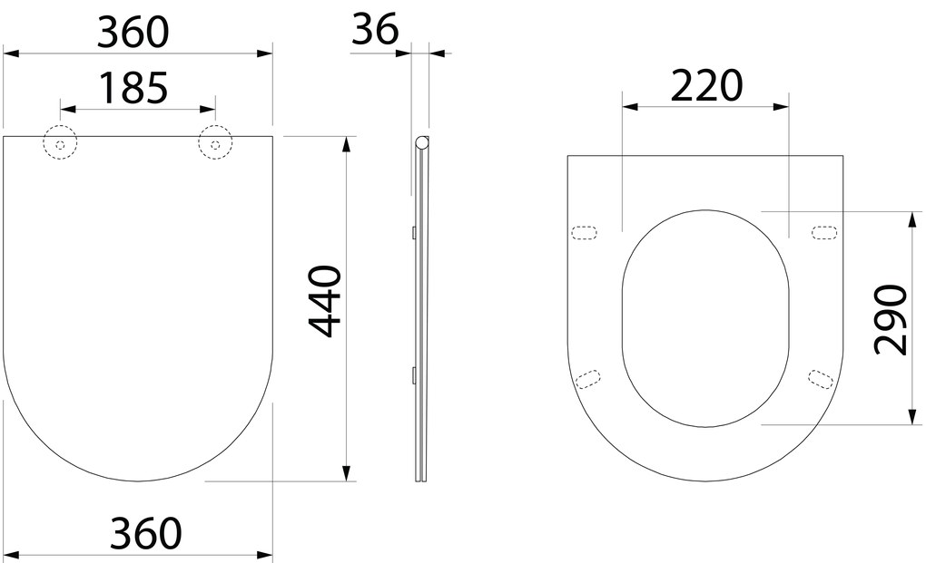 Bruckner Bruckner, FULDA WC sedátko, SLIM, Soft Close, duroplast, bílá, 301.308.4