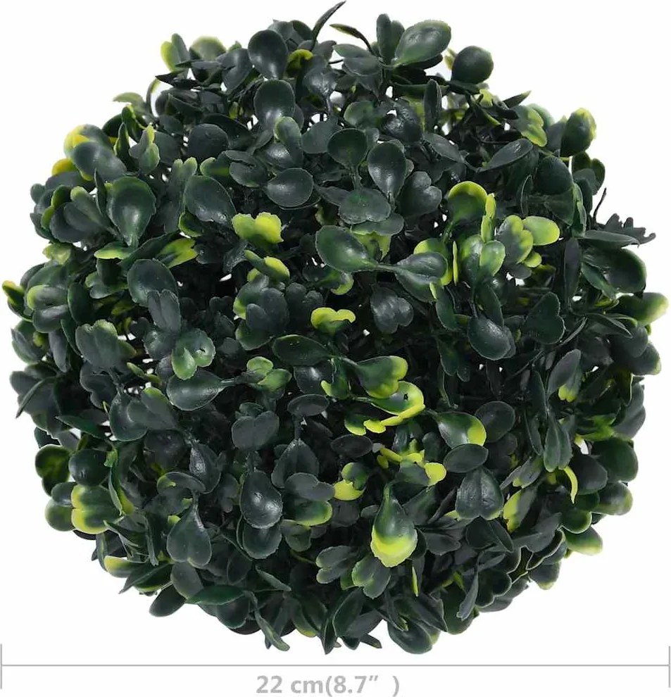 Umělé buxus koule 2 ks 22 cm 315468