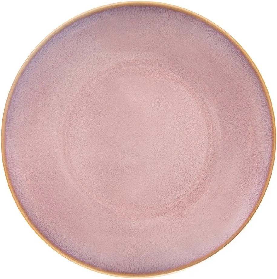 Růžový keramický talíř ø 27 cm Glaze – Orion