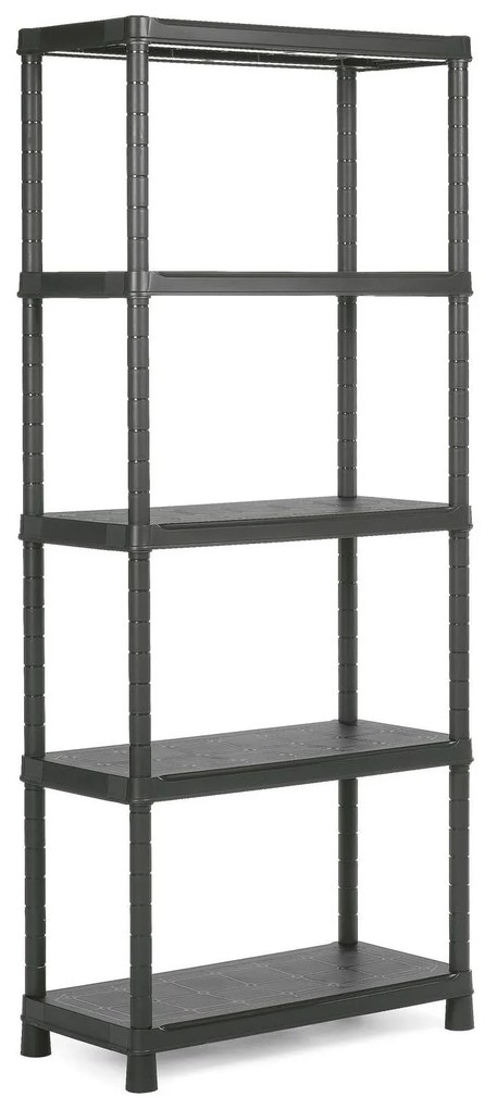 KIS-KETER Tribac 009504BK Regál Plus, 5 polic, šířka 80 cm
