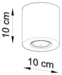 Stropní svítidlo SOLLUX Orbis GU10 1x40W bez zdroje SL.0492 přírodní dřevo