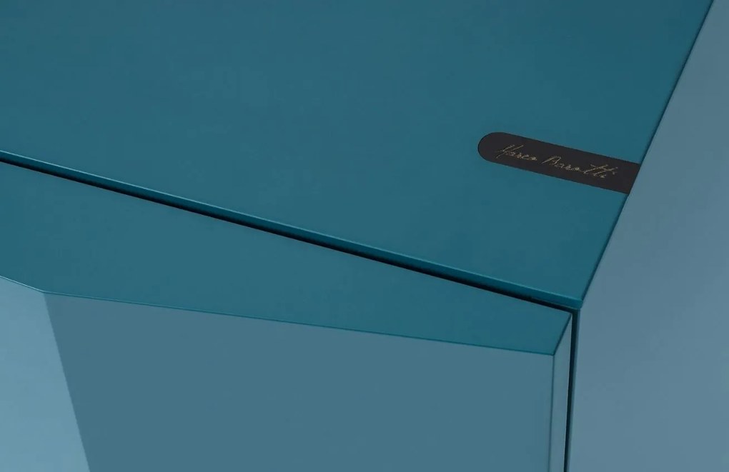 Petrolejově modrá komoda Marco Barotti Linea Diamond 120 x 45 cm