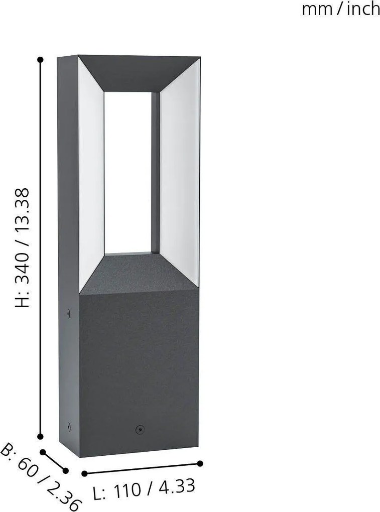 EG 98727 Venkovní svítidlo se soklem RIFORANO 98727 - EGLO