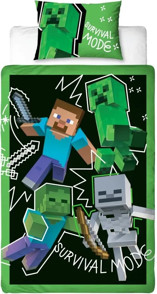 Dětské povlečení MINECRAFT MOOD barevné Rozměr povlečení: 70 x 80 cm | 140 x 200 cm