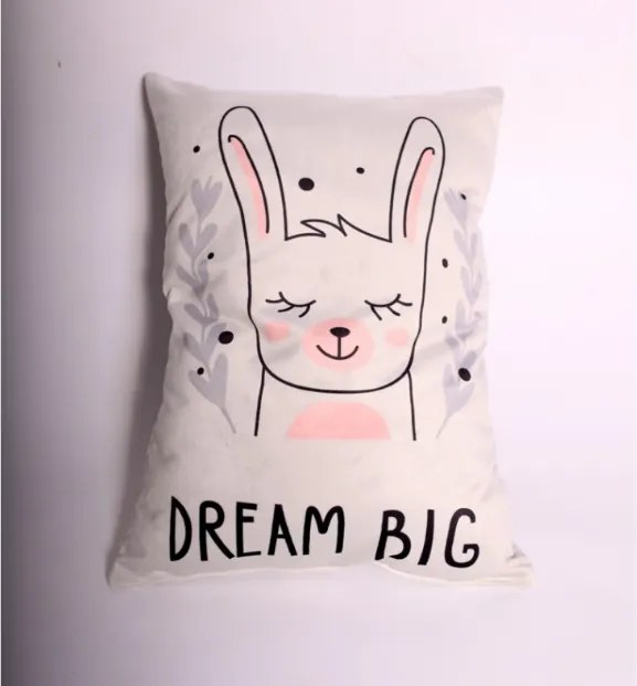 Lovegifts  Dekorační polštářek Dream big 31x45cm bílý