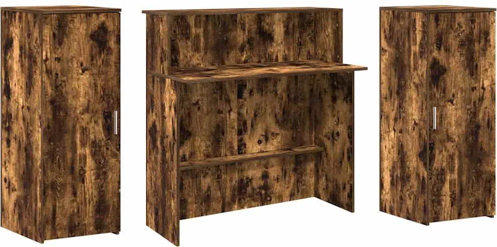Recepční stůl kouřový dub 180x50x103,5 cm kompozitní dřevo 3324209