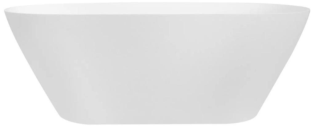 BESCO Volně stojící vana MOYA bílá matná Barva - Bílá matná, Barva sifonu - Černá, Rozměr vany - 160 × 68 cm - VANMOYA160BCM