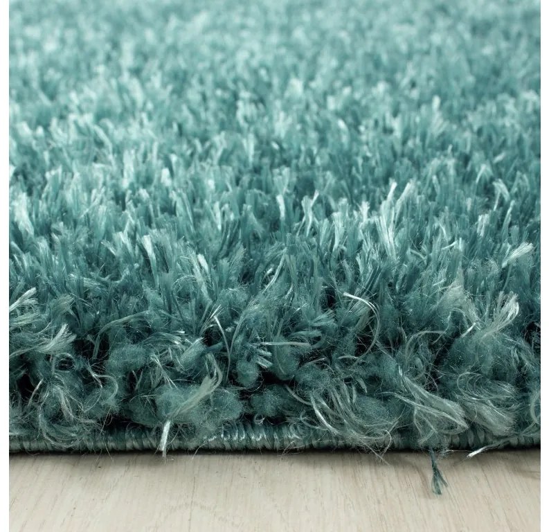 Ayyildiz Kusový koberec BRILLIANT 4200, kulatý, Aqua Rozměr koberce: 120 cm KRUH