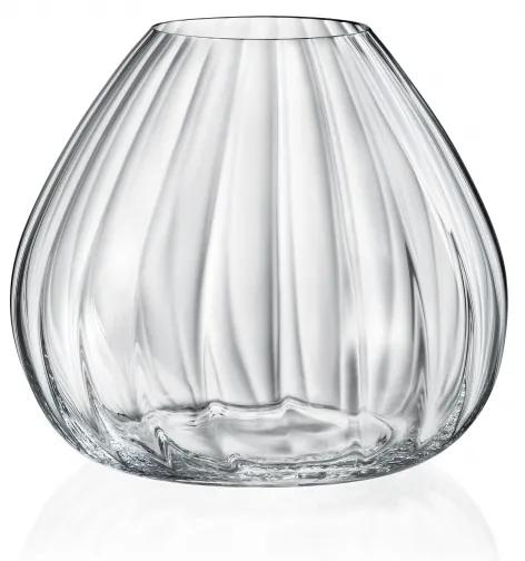 Crystalex Skleněná váza WATERFALL 185 mm