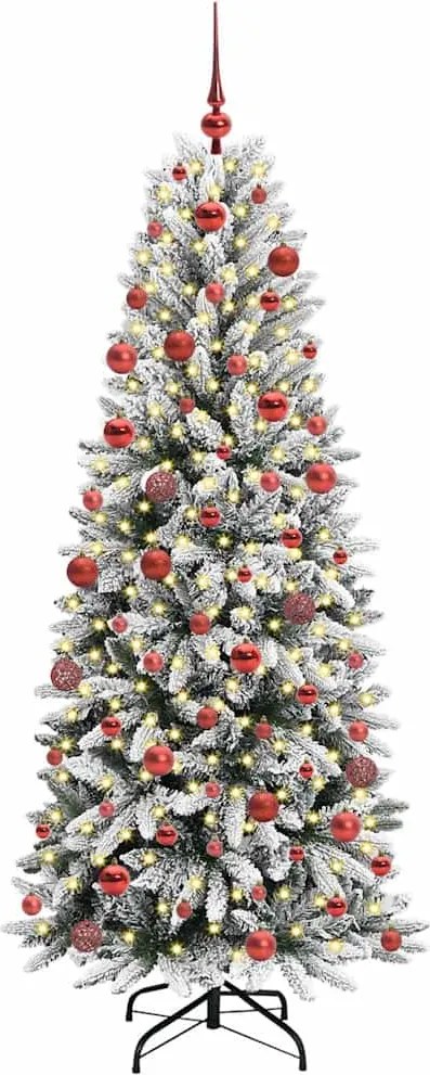Umělý vánoční stromeček Bílá 180 cm PVC, plast, ocel a PE 3396045