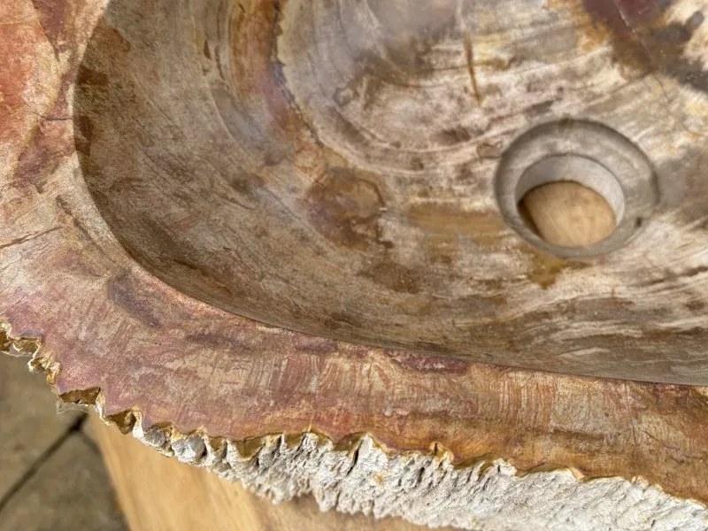 Umyvadlo fosilní 41x34 cm Bali