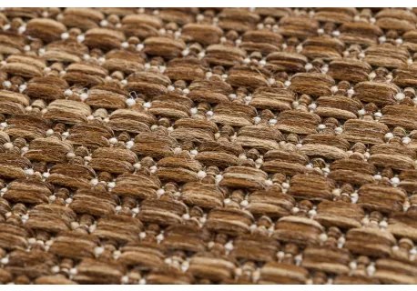 koberec FLAT 48663/870 SISAL hnědý HLADKÝ velikost 140x200 cm | krásné koberce cz