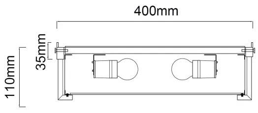 Designové stropní svítidlo Romi 40 chrom