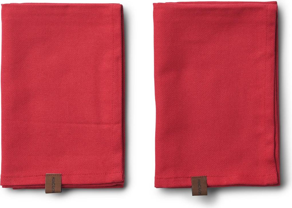 Kuchyňské utěrky Humdakin 45 x 70 cm červené 2 ks
