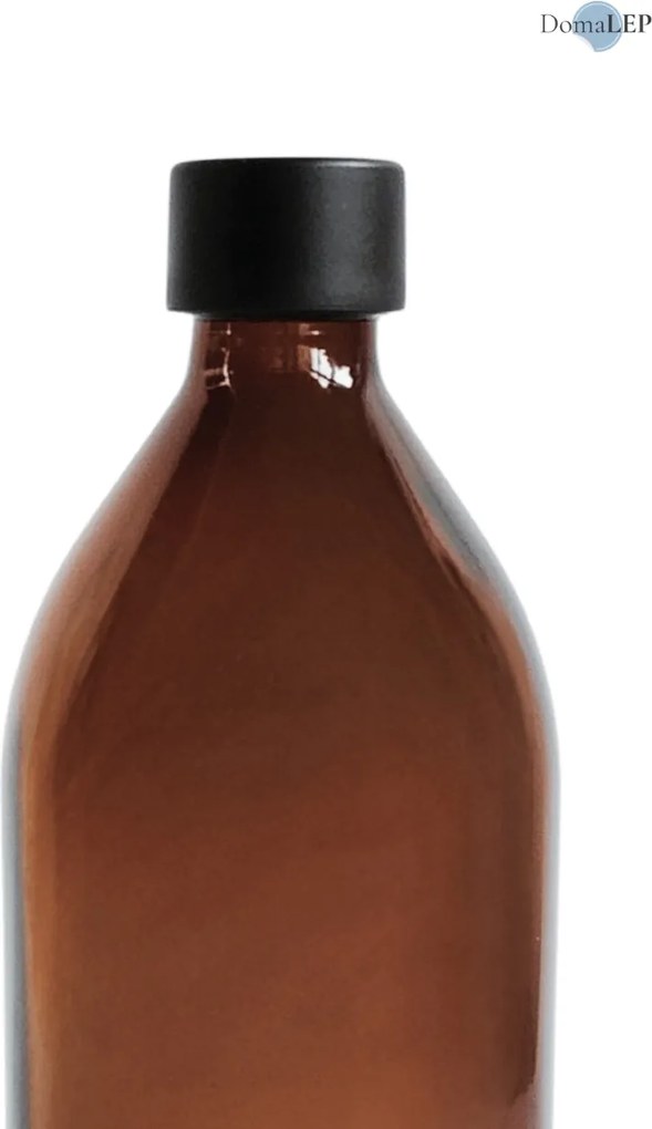 Dávkovač mýdla MONA 500 ml s uzávěrem v barvě tmavého dřeva