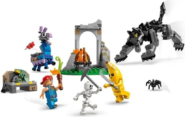 LEGO Fortnite 77075 Peely a Sparkplug a jejich tábořiště