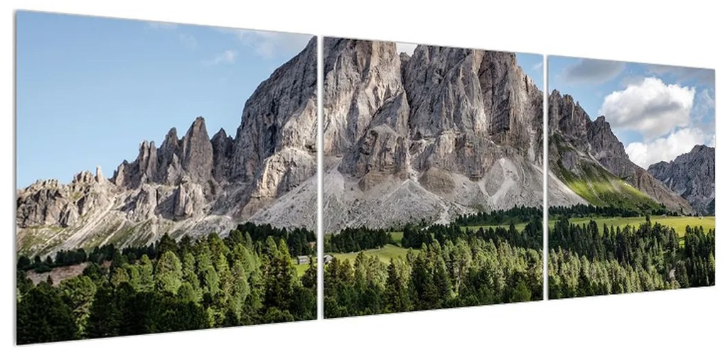 Obraz horské krajiny  (150x50 cm)