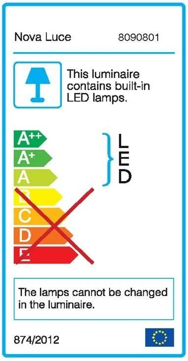 NV 8090801 Venkovní zapuštěné svítidlo do zdi PASSAGGIO bílý hliník LED 1W 3000K 3V IP54 délka kabelu 1.80m použijte driver 9020170 - NOVA LUCE