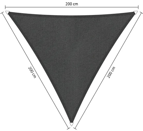 Lazy Momo Sluneční Trojúhelník shadow - 2,0 x 2,0 x 2,0 m Barva: Country modrá