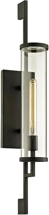 HVLG B6463-CE Venkovní nástěnné svítidlo Park Slope kov/sklo železo/čirá E27 1x13W - HUDSON VALLEY (Troy)