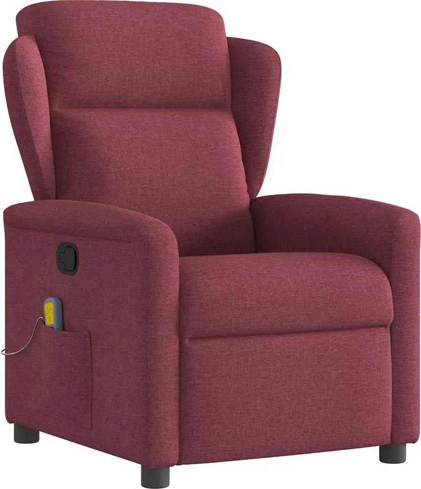 vidaXL Masážní polohovací křeslo textil [4015587] Barva: krémová