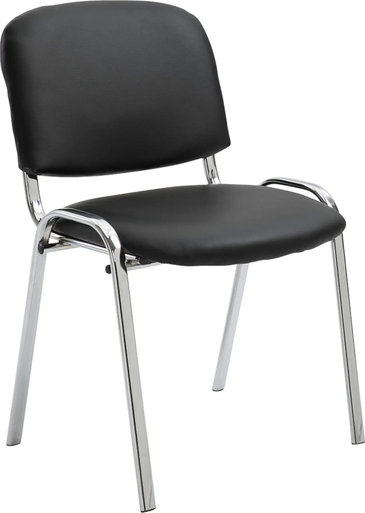 Konferenční židle Ken C umělá kůže – černá