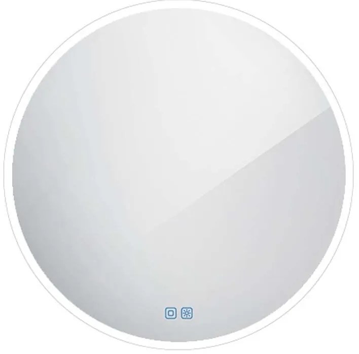 Nimco - Zrcadlo s LED osvětlením, průměr 80 cm, dotykový senzor, hliník ZP 26002RVX