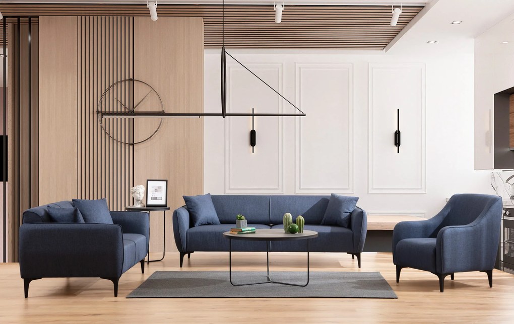 Hanah Home Dvoumístná pohovka BELISSIMO modrá 180 cm 560ARE1533