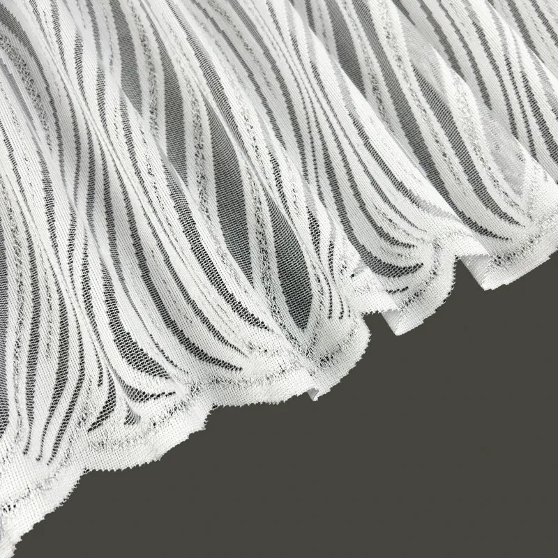 Vitrážová žakárová záclona 7505 - výška 40,60,90 cm , metráž