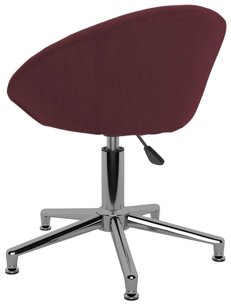 Otočné jídelní židle 2 ks fialové textil,  330461