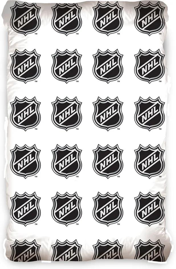 Prostěradlo NHL Logo White