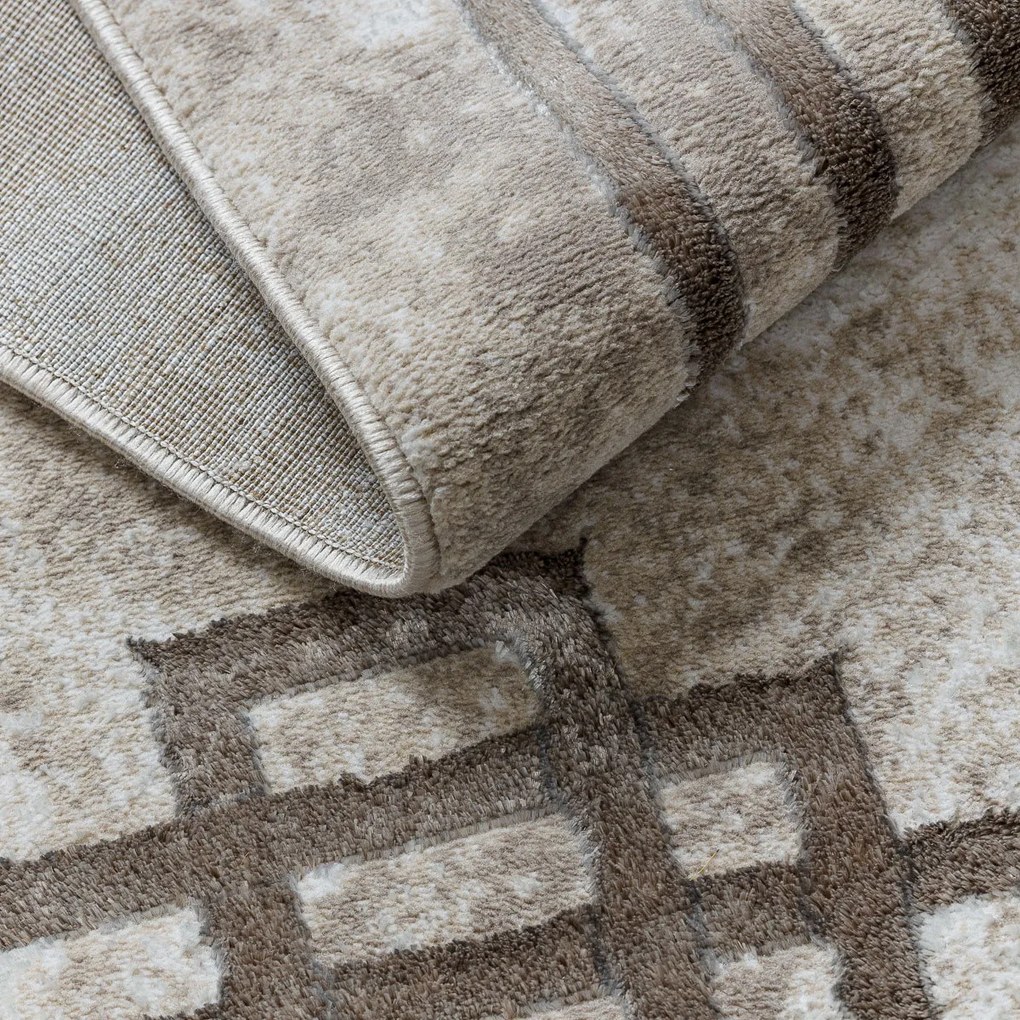 Dywany Łuszczów, Kusový koberec Bliss Z203AZ138 cream/beige, 140x190, béžová, kancelář