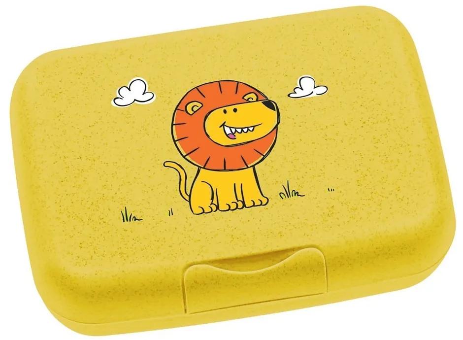 Box na svačinu BAMBINI žlutý / lev Leonardo