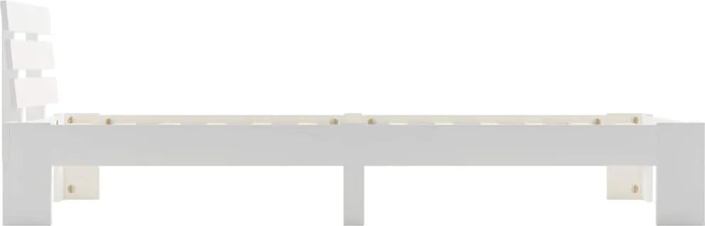 Rám postele bílý masivní borové dřevo 90 x 200 cm 283154
