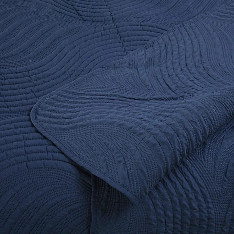 Univerzální přehoz CHIARA modrá 180 x 220 cm