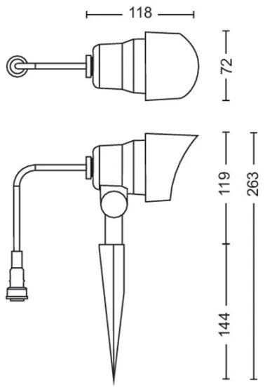 Philips -SADA 3x LED Venkovní bodové svítidlo GARDENLINK LED/6W/230V 2700K IP44