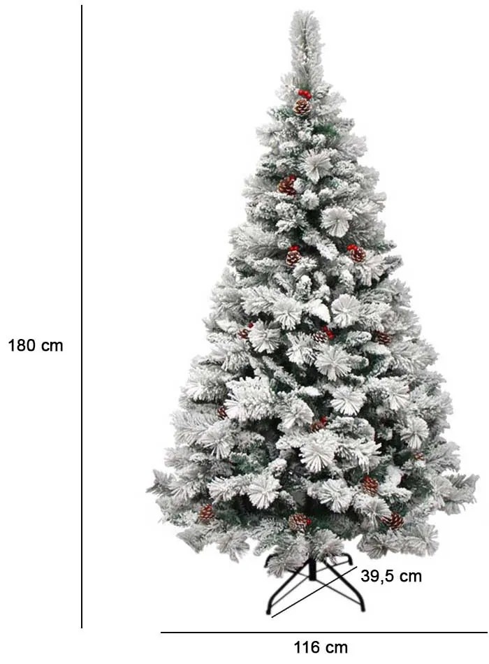 Zasněžený vánoční stromeček, ve více velikostech -180 cm-ový