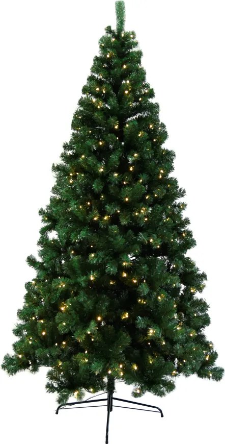 Vánoční stromek se světýlky, zelená, 180 cm, LED450, CHRISTMAS TYP 5