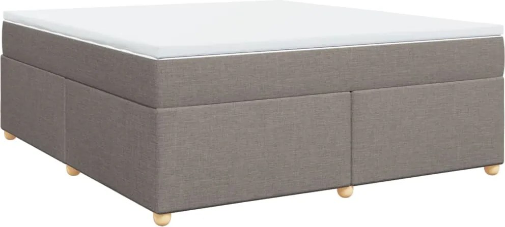 Box spring postel s matrací taupe 180x200 cm textil 3285398