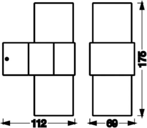 Ledvance - Venkovní nástěnné svítidlo ENDURA ROTARY 2xGU10/5W/230V IP44