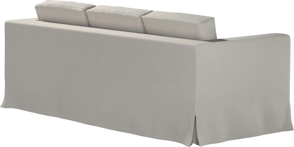 Potah na pohovku IKEA Karlanda 3-místná nerozkládací, dlouhý barva šedá látka pletený vzor